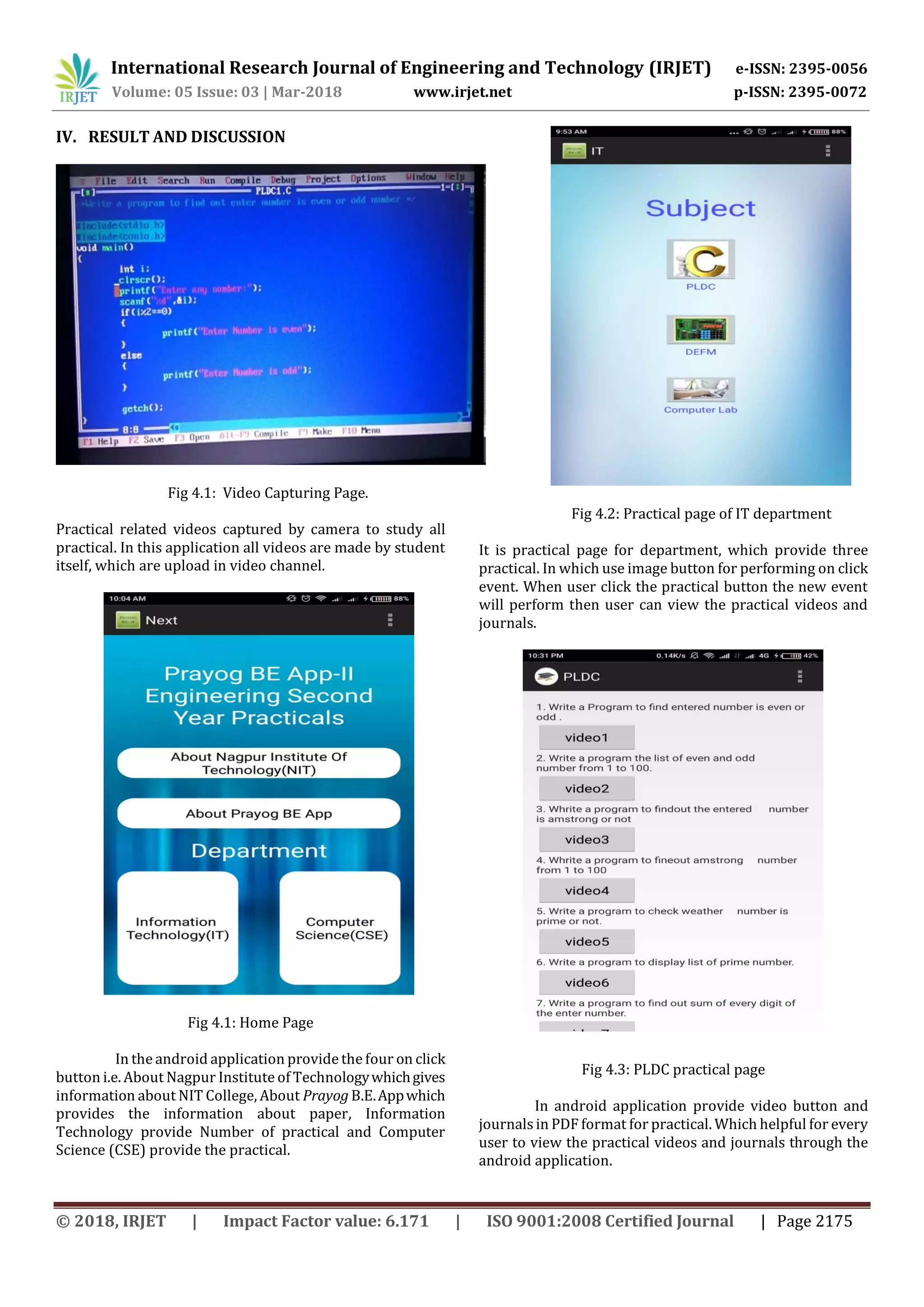 IRJET- Prayog B.E. Android Application-An E-Learning Educational System | PDF