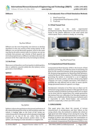 IRJET- Aerodynamics of High Performance Vehicles | PDF