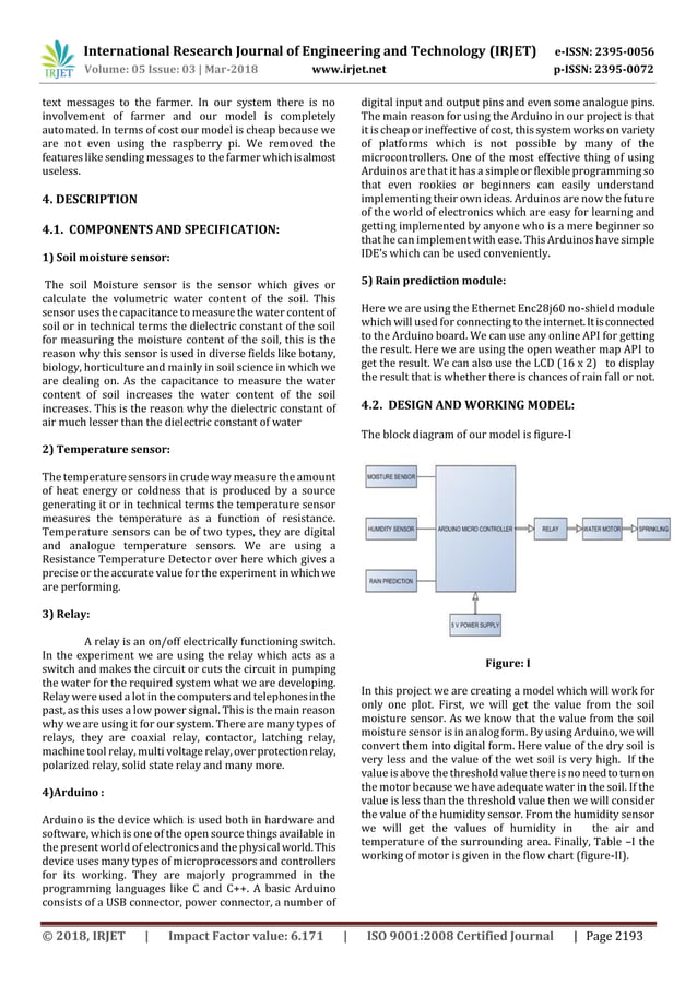 IRJET- Smart Irrigation Control System | PDF