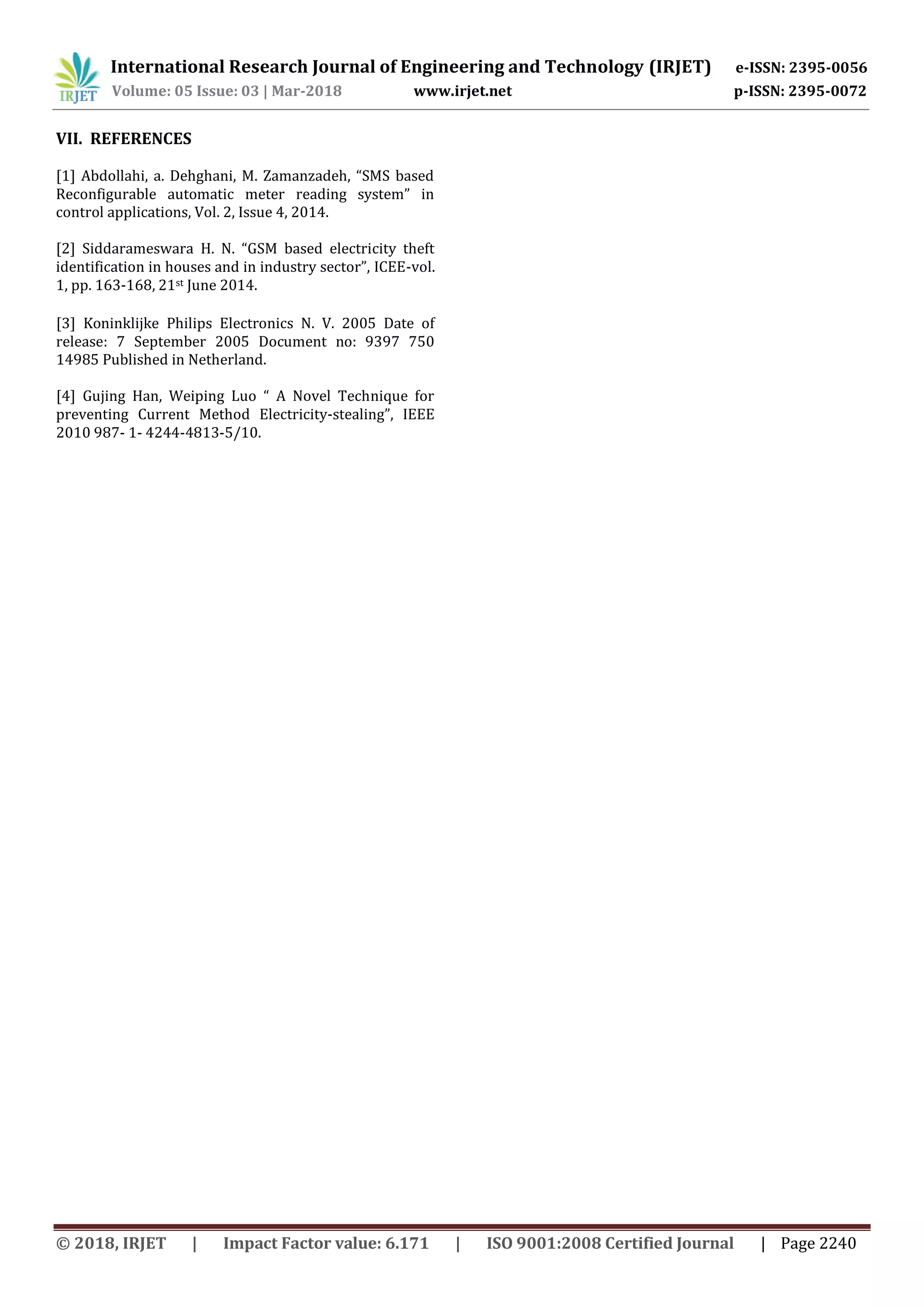 IRJET- Power Theft Detection and Monitoring using GSM Technology | PDF