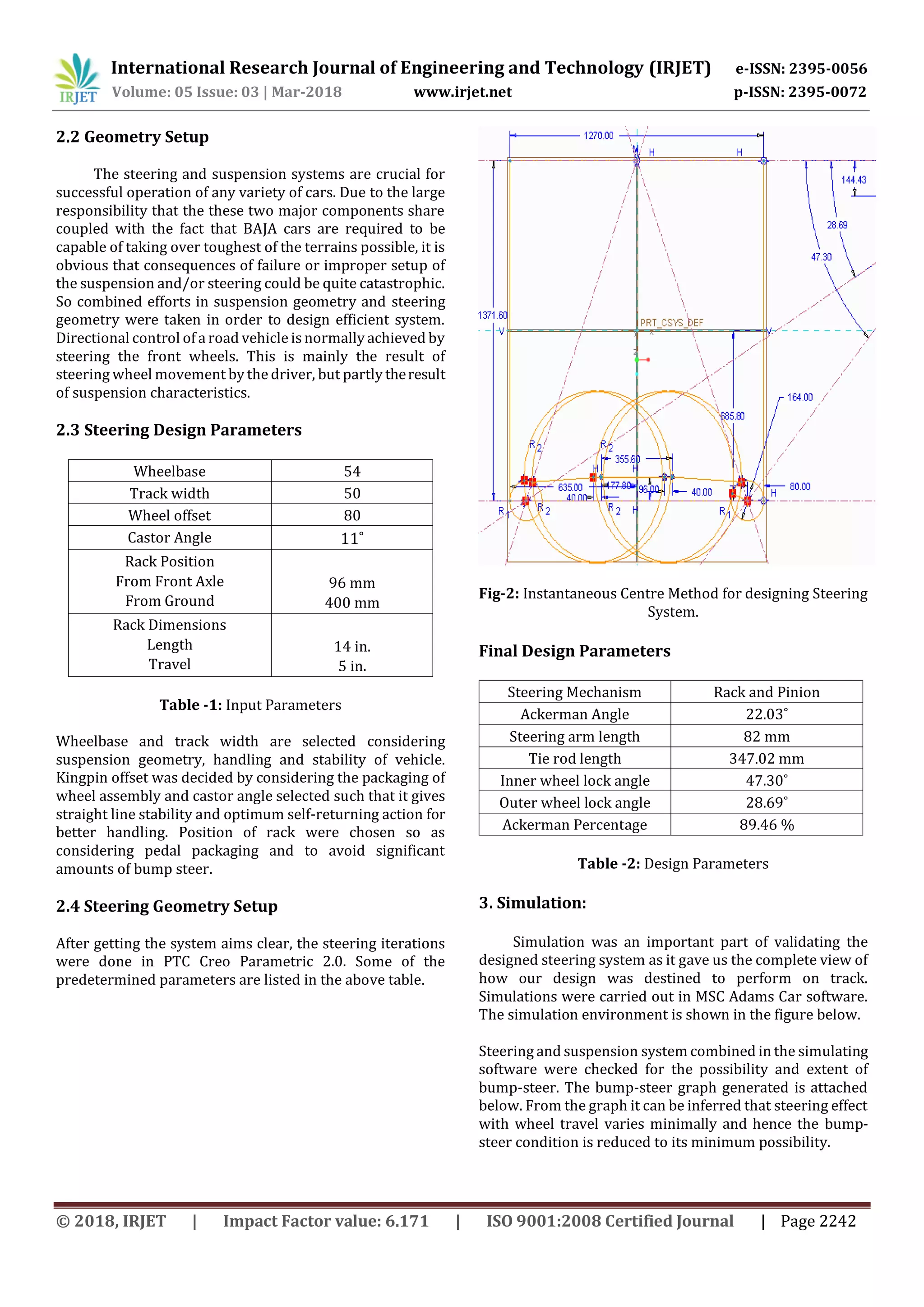 IRJET- Design of Steering System for All Terrain Vehicle | PDF