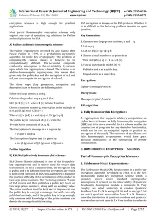 IRJET- Secure Data on Multi-Cloud using Homomorphic Encryption | PDF