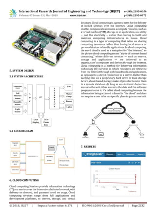 IRJET- Smart Green House using IOT and Cloud Computing | PDF ...