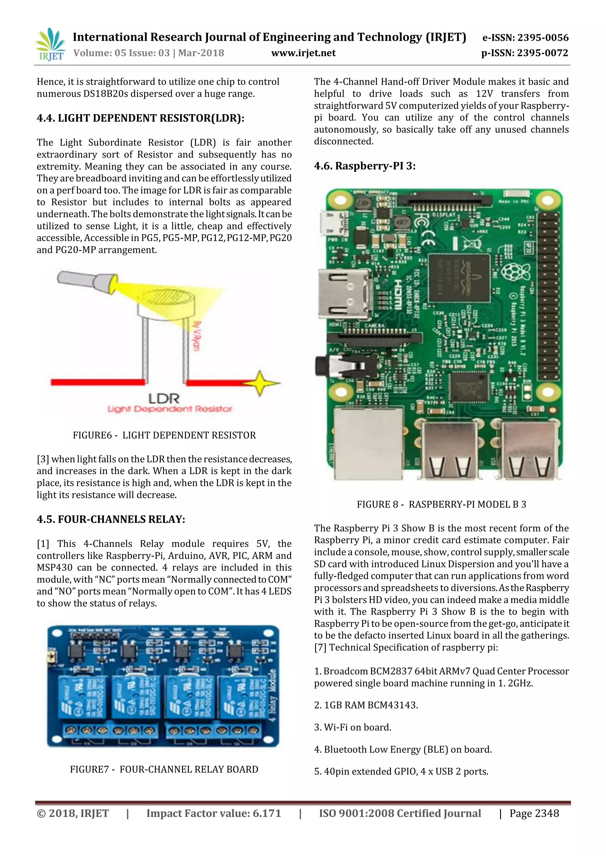 IRJET- Raspberry-Pi Based Automated Greenhouse | PDF