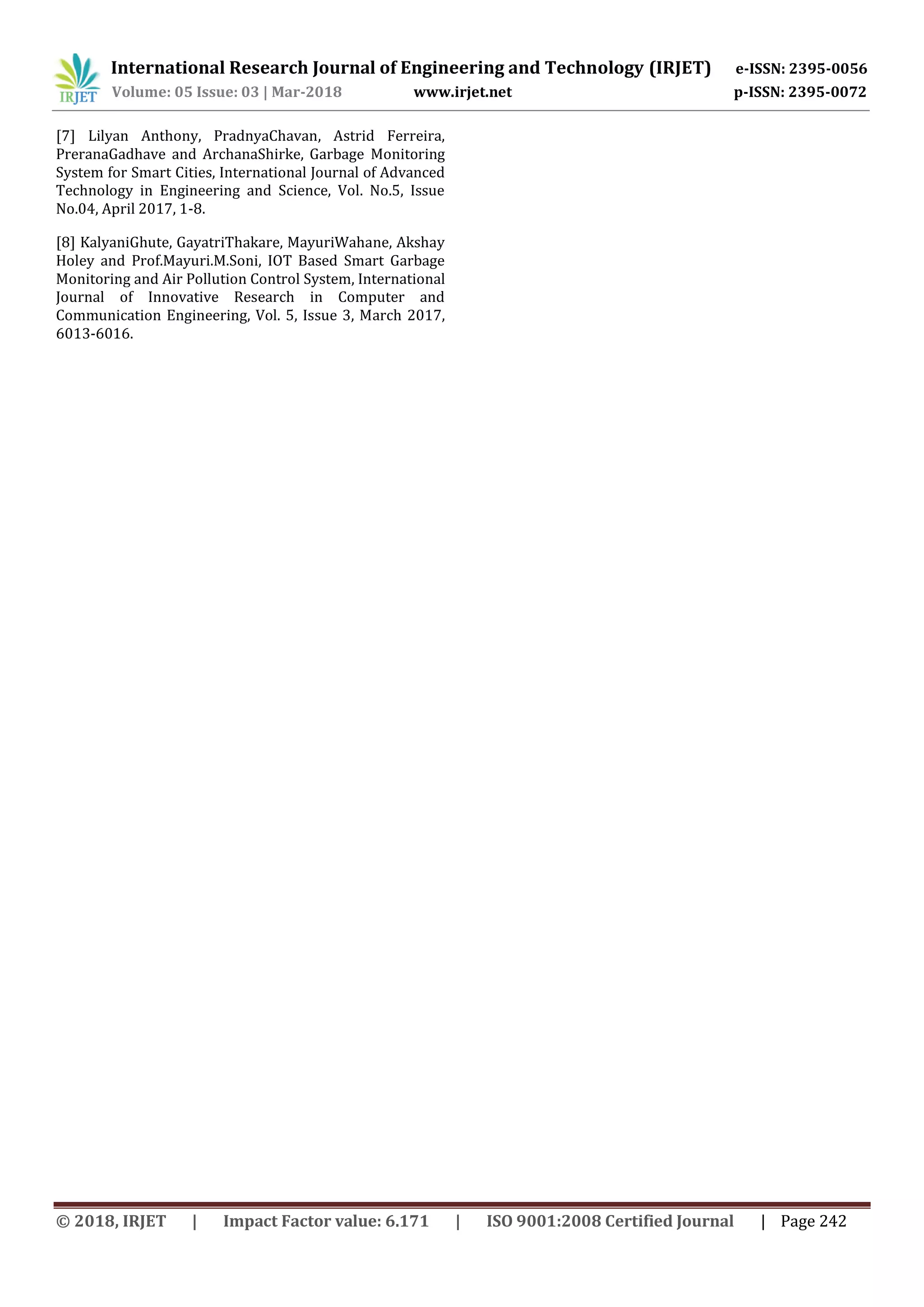 IRJET-mart Trash Can Monitoring System using IoT - Creating Solutions ...