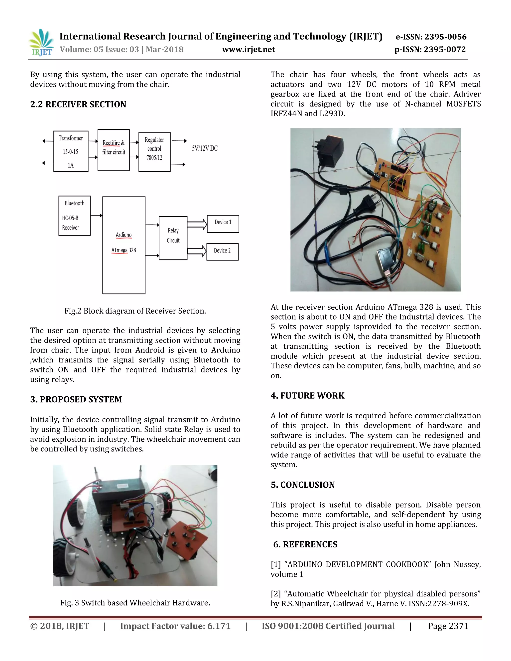 IRJET- Android Based Industrial Device Management System for Physical Handicap Person. | PDF
