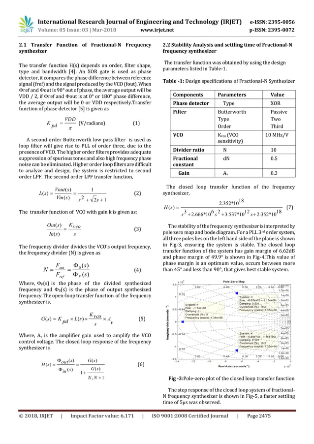IRJET- MASH 1-2 Delta Sigma Modulator with Quantizer for Fractional-N Frequency Synthesizer ...