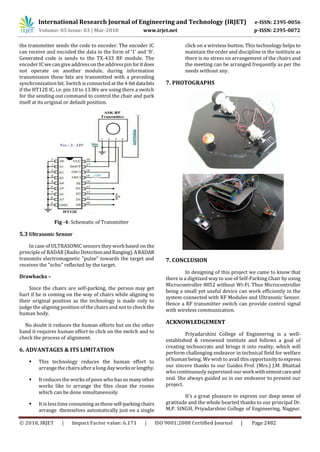 IRJET- Self-Parking Chair using Microcontroller 8052 | PDF