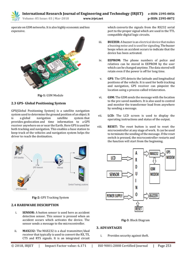 IRJET-Automatic Vehicle Accident Detection and Messaging System using ...