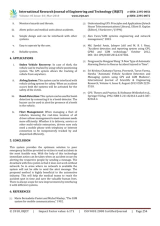 IRJET-Automatic Vehicle Accident Detection and Messaging System using ...