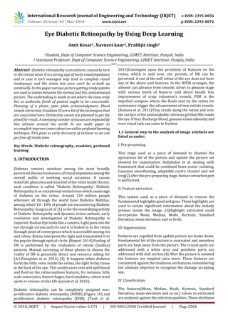 IRJET- Eye Diabetic Retinopathy by using Deep Learning | PDF
