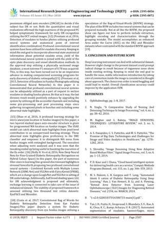 IRJET- Eye Diabetic Retinopathy by using Deep Learning | PDF