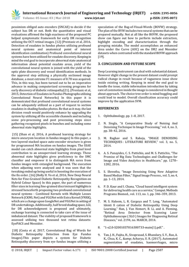 IRJET- Eye Diabetic Retinopathy by using Deep Learning | PDF