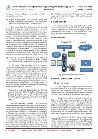 IRJET- Iot Based Smart Energy Monitoring | PDF