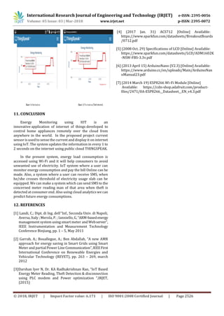 IRJET- Iot Based Smart Energy Monitoring | PDF