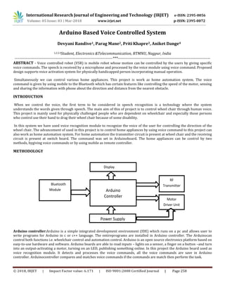 IRJET-Arduino Based Voice Controlled System | PDF