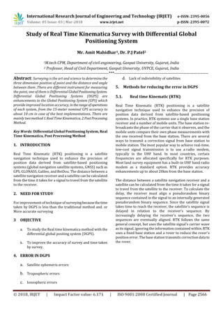 IRJET- Study of Real Time Kinematica Survey with Differential Global ...