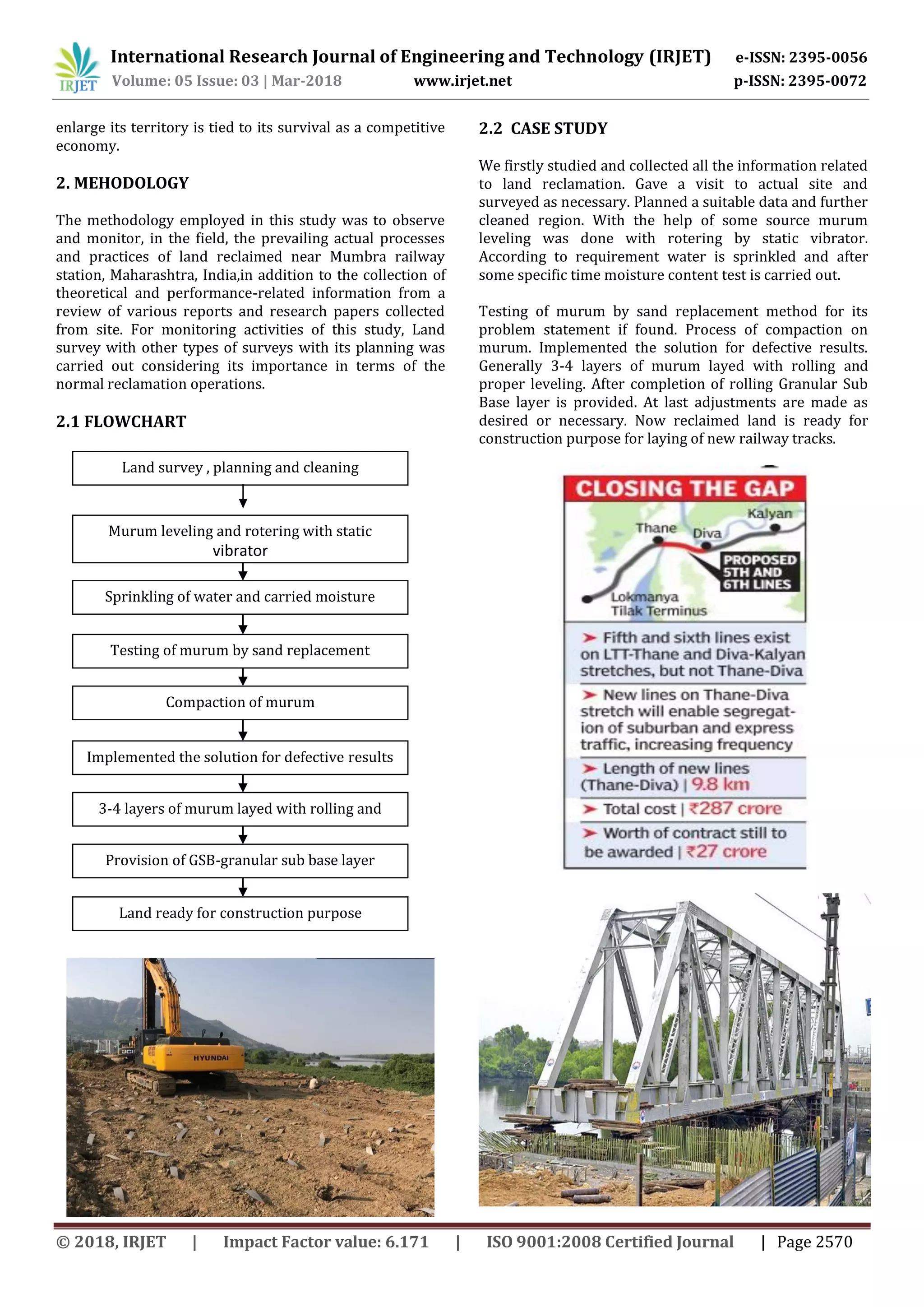 IRJET- Case study on Land Reclamation- Mumbra, India | PDF