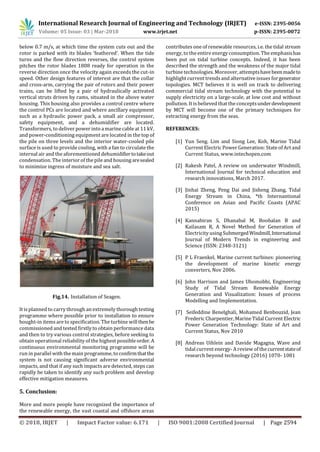 IRJET- A Review on Under Water Windmill | PDF | Geography | Science