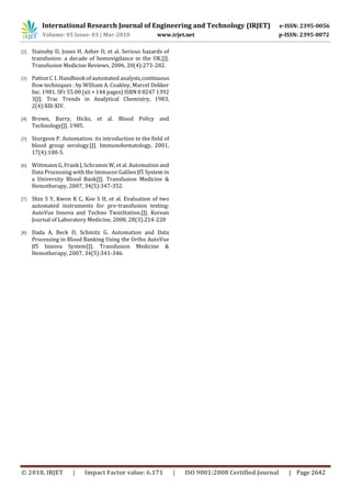 IRJET- Identifying the Blood Group using Image Processing | PDF