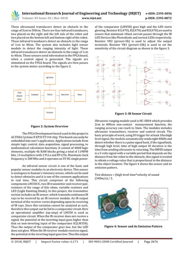 Irjet Design Of An Fpga Based Control System For Robot Pdf