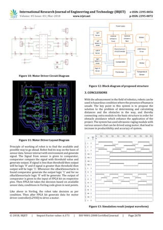 IRJET- Design of an FPGA based Control System for Robot | PDF