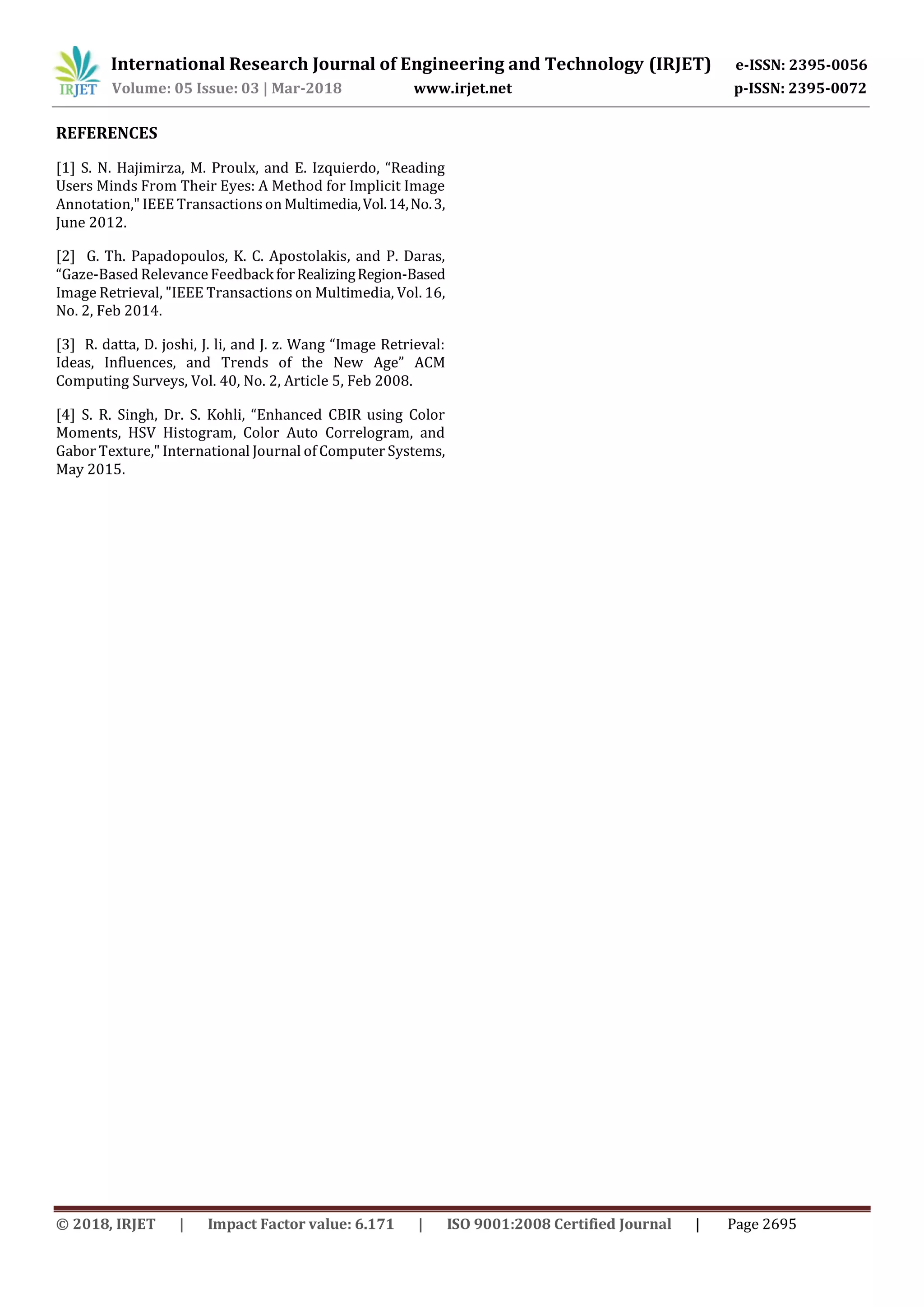 IRJET- Smart Mirror using Eye Gaze Tracking | PDF