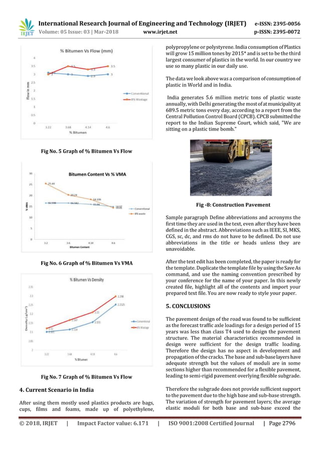 IRJET- Improvement of Recently Constructed Pavement | PDF