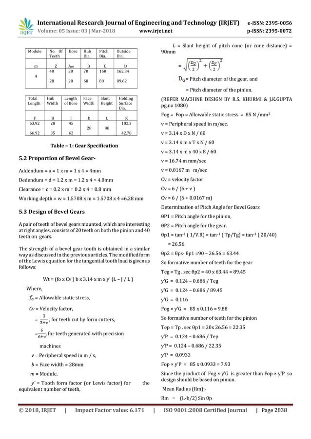 IRJET- Design and Fabrication of Chainless Bicycle | PDF | Cycling | Sports