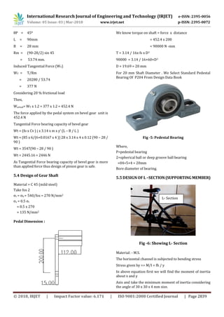 IRJET- Design and Fabrication of Chainless Bicycle | PDF