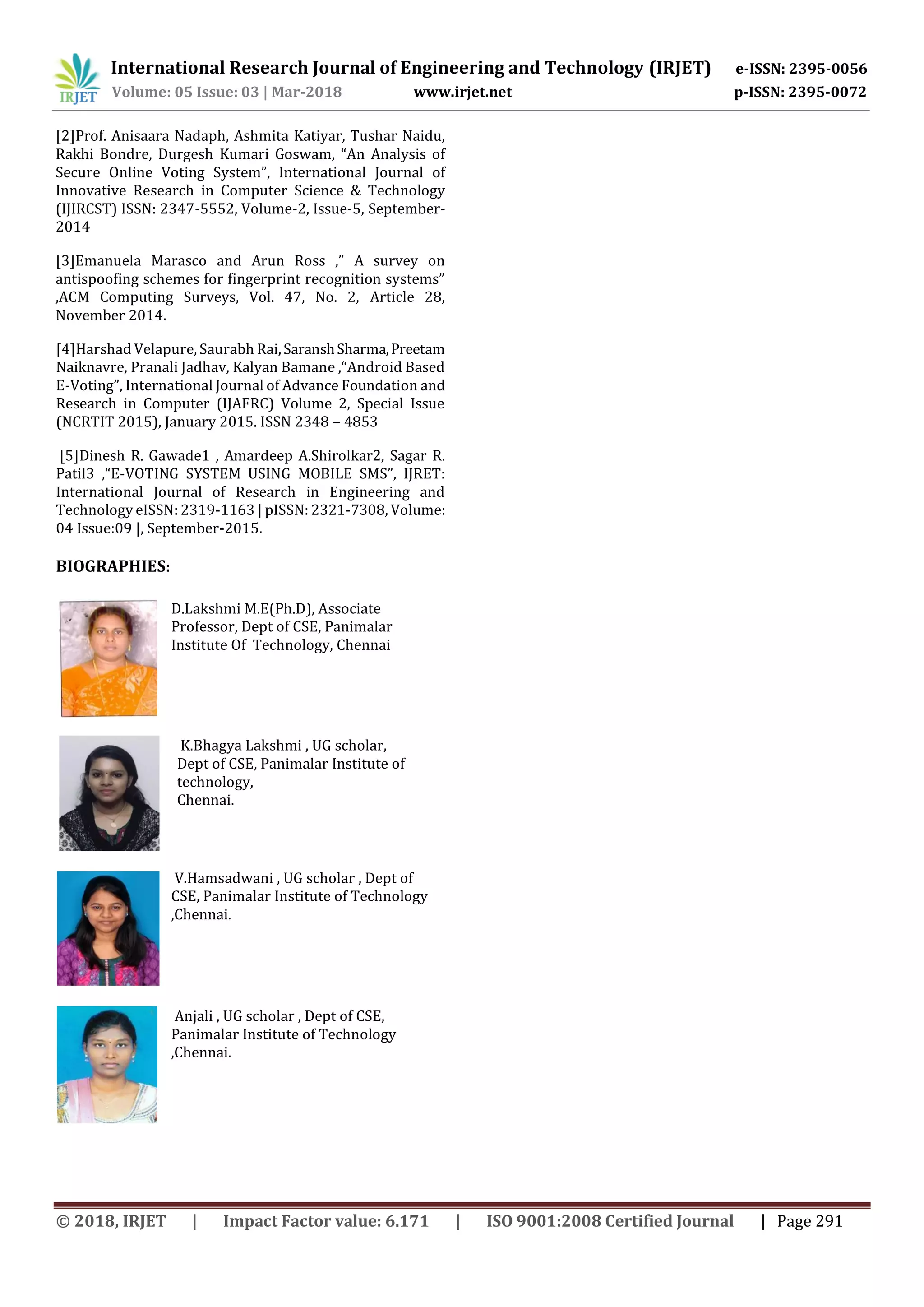 IRJET-Effective and Secure E- Voting Application in GSM Module using IOT | PDF