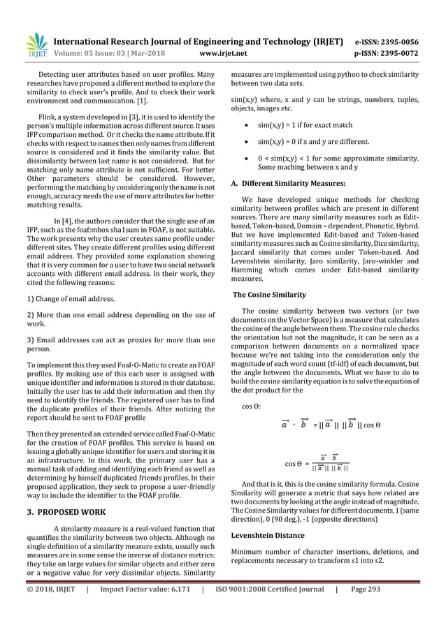IRJET- Python Based Machine Learning for Profile Matching | PDF ...
