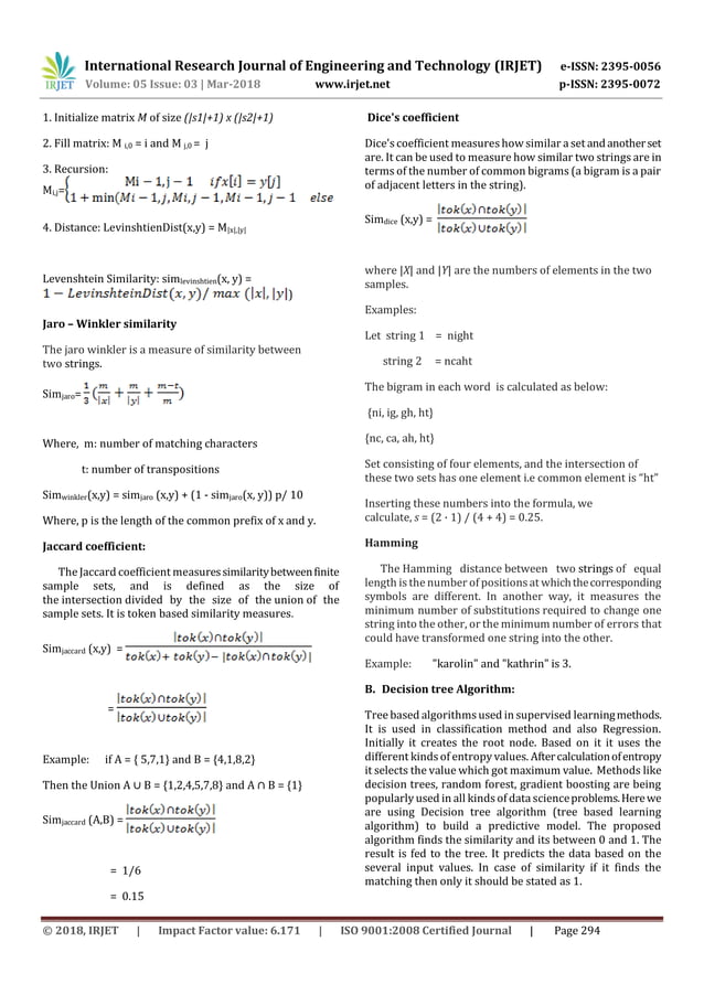 IRJET- Python Based Machine Learning for Profile Matching | PDF ...