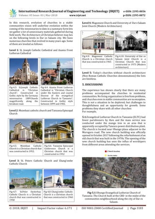 IRJET- Evolution of Churches Architecture in Stable Communities. The ...