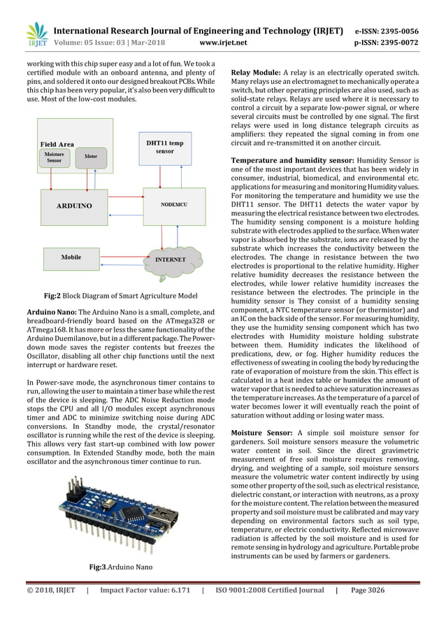 IRJET- IOT based Agriculture System using NodeMCU | PDF