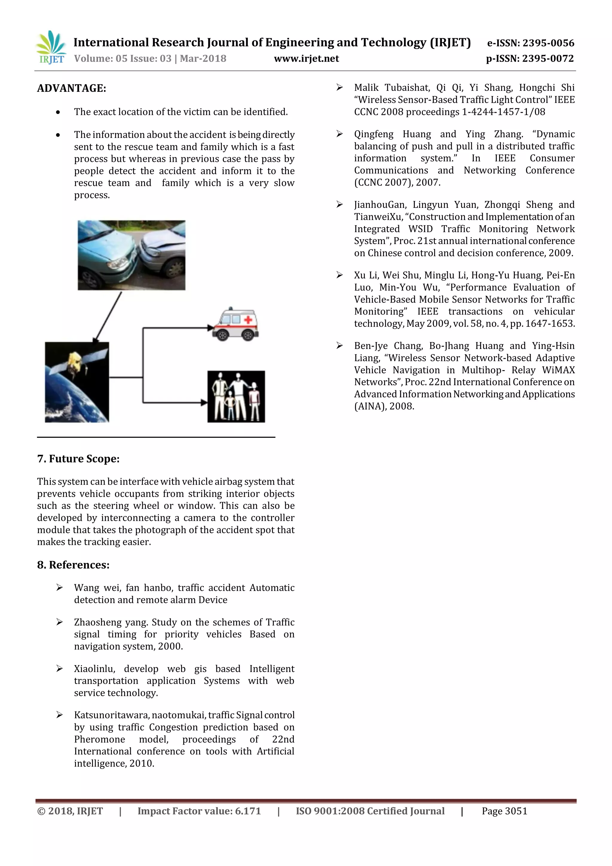 IRJET- Iot Based Automatic Vehicle Accident Tracking Down and Salvage ...