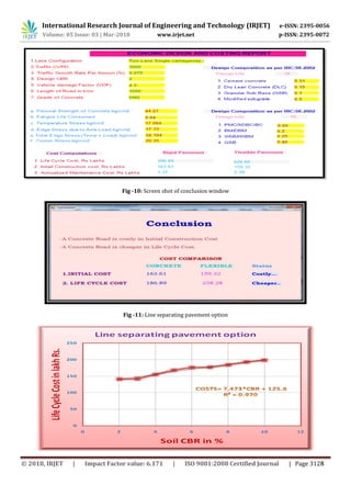 IRJET- Development of EDC Software for Economic Analysis of Pavements | PDF