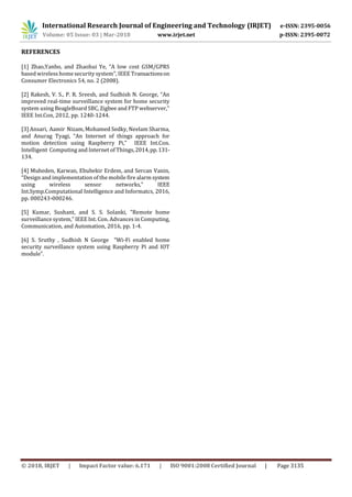 IRJET- Iot Based Home Visitor Monitoring System using Raspberry Pi | PDF