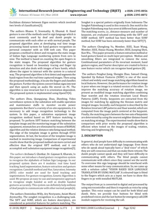 IRJET- Vision Based Sign Language by using Matlab | PDF