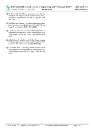 IRJET- Text Extraction from Text Based Image using Android | PDF