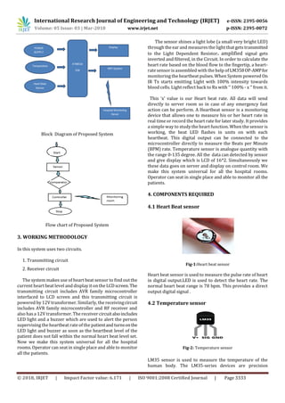 IRJET- Heart Attack Detection by Heartbeat Sensing using Internet of ...