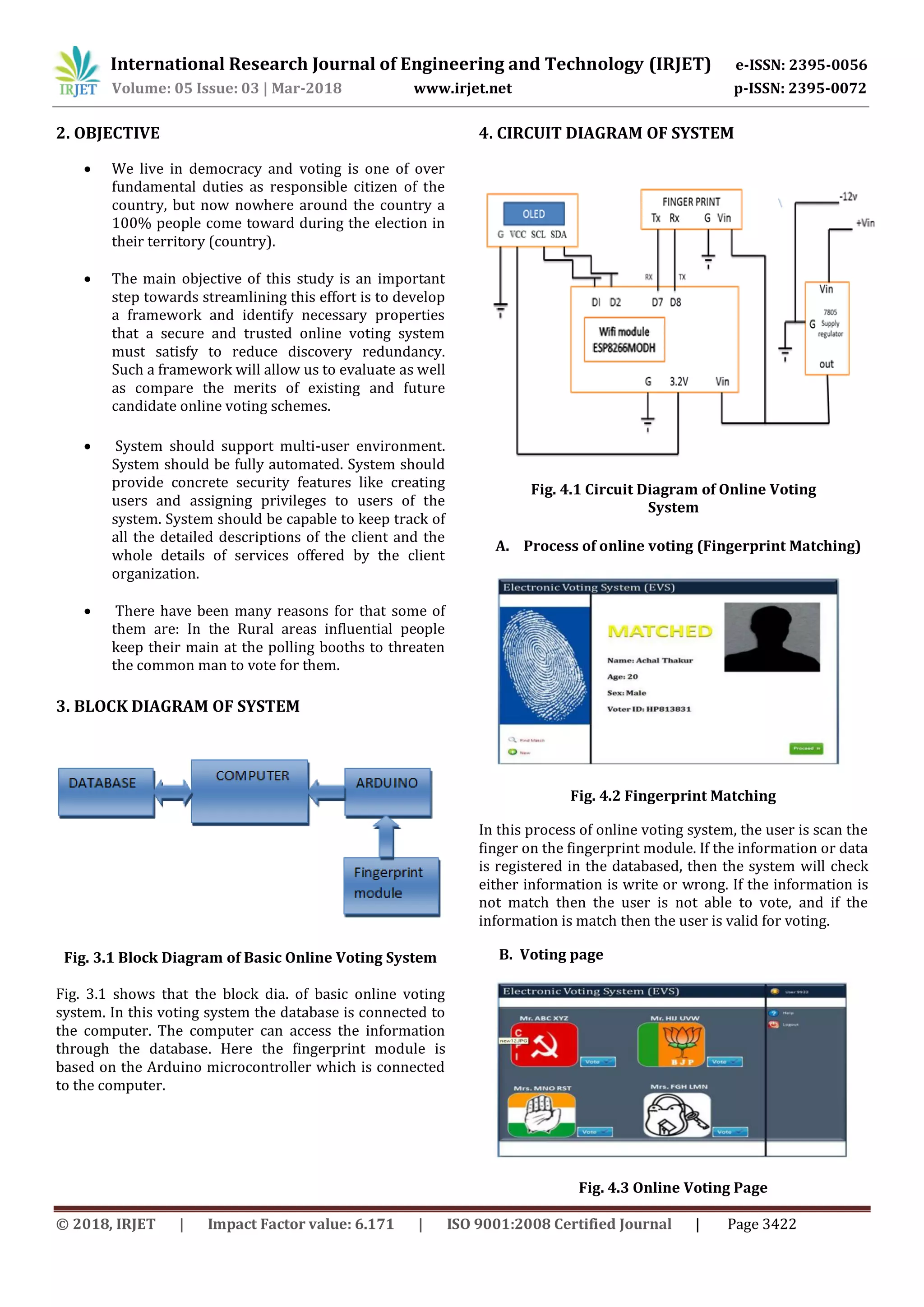 IRJET- Online Voting System using Fingerprint Scanner | PDF