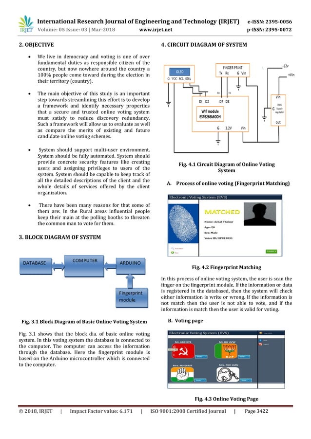 IRJET- Online Voting System using Fingerprint Scanner | PDF