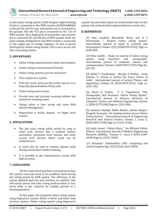 IRJET- Online Voting System using Fingerprint Scanner | PDF