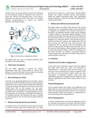 IRJET- Secrecy Preserving and Intrusion Avoidance in Medical Data Sharing Over Cloud | PDF ...
