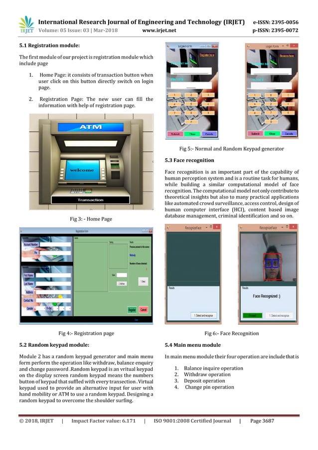 IRJET- Random Keypad and Face Recognition Authentication Mechanism ...
