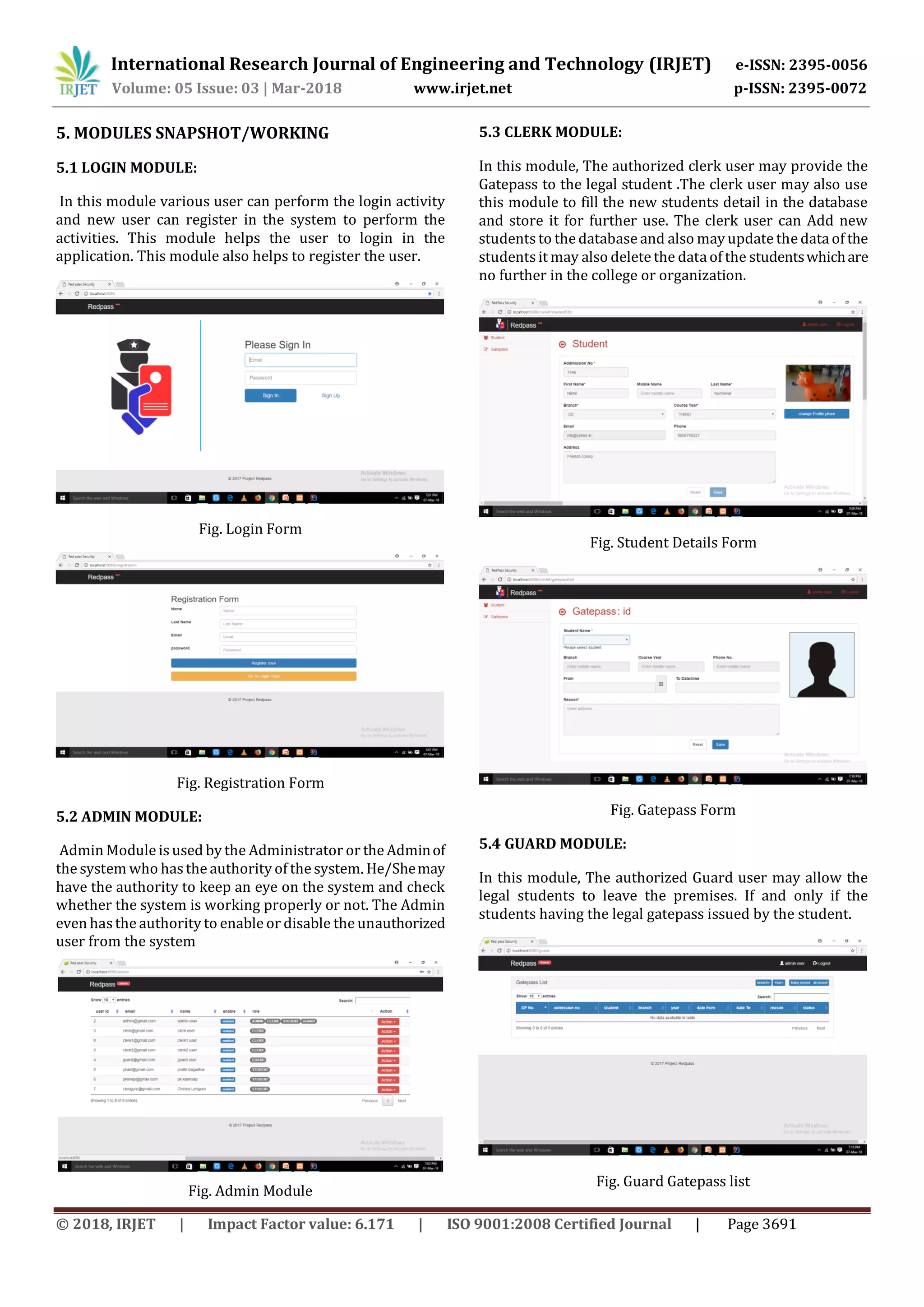 IRJET- E-Gatepass System | PDF