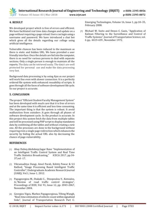 IRJET- Efficient Student Faculty Management System | PDF