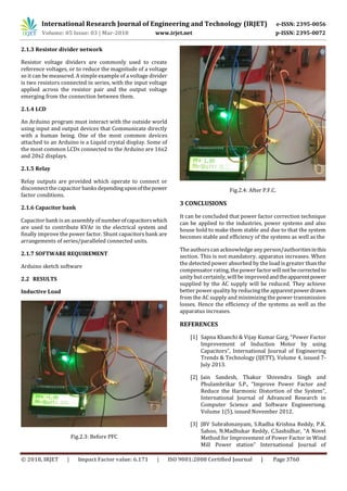 IRJET- Simulation & Hardware Implementation of APFC Meter to Boost Up Power Factor Maintain by ...