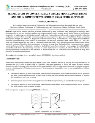 IRJET- Seismic Study of Conventional X Braced Frame, Zipper Frame and ...